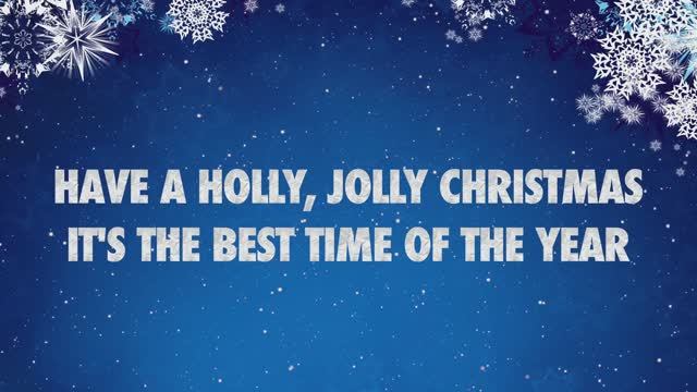 Holly Jolly Christmas (lyrics) - новогоднее караоке