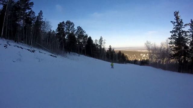 Гора Олха катание на горных лыжах