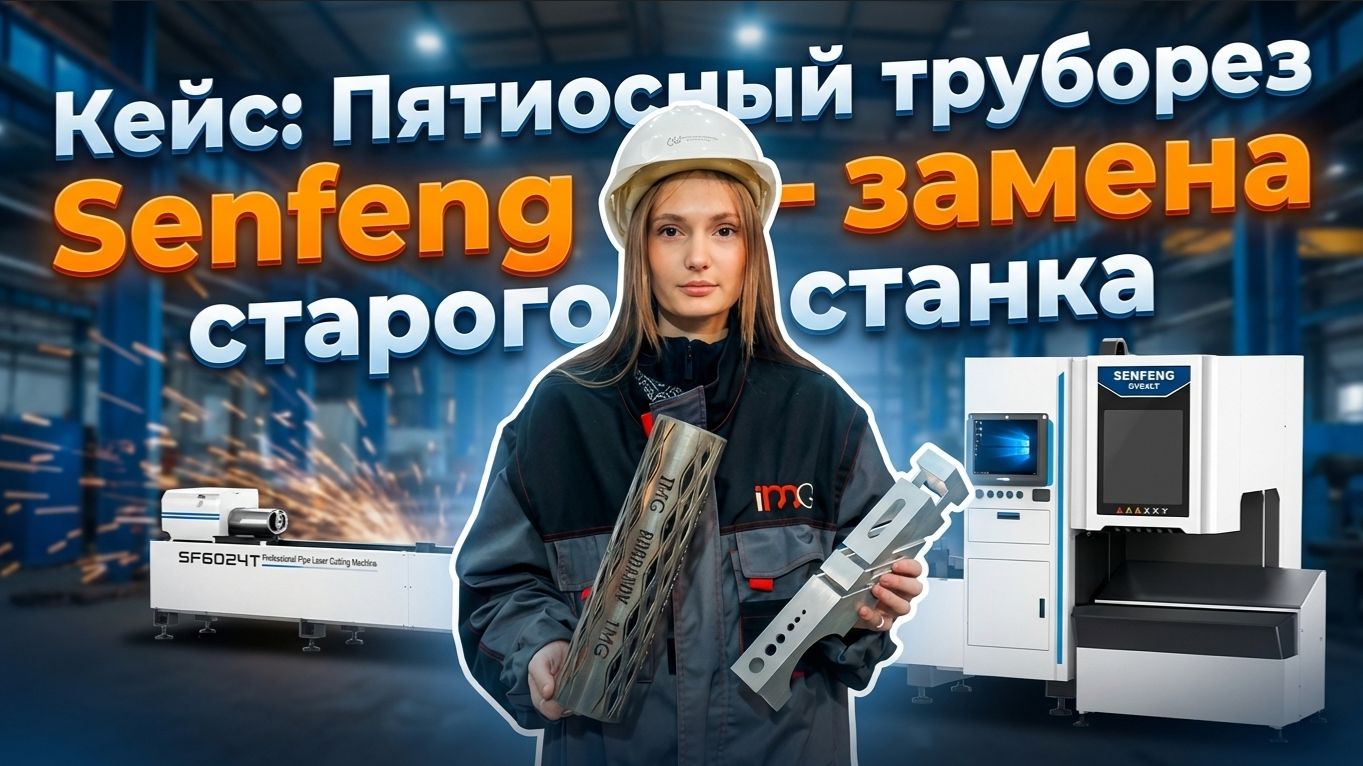 Кейс труборез Senfeng SF6024GT на замену старого оборудования на производстве IMG