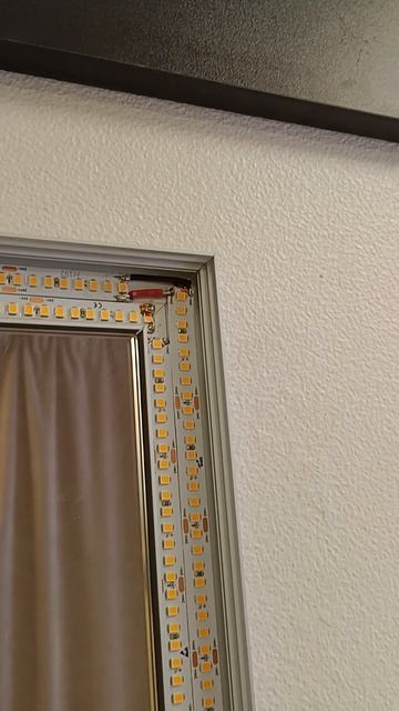 Подключение подсветки в гримерке студии новостей Россия Урал. Зеркало с лентой LED. Часть 2