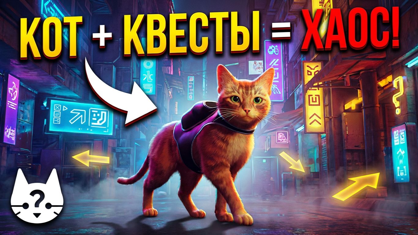 Stray: прохождение игры и квестов с кучей смеха!