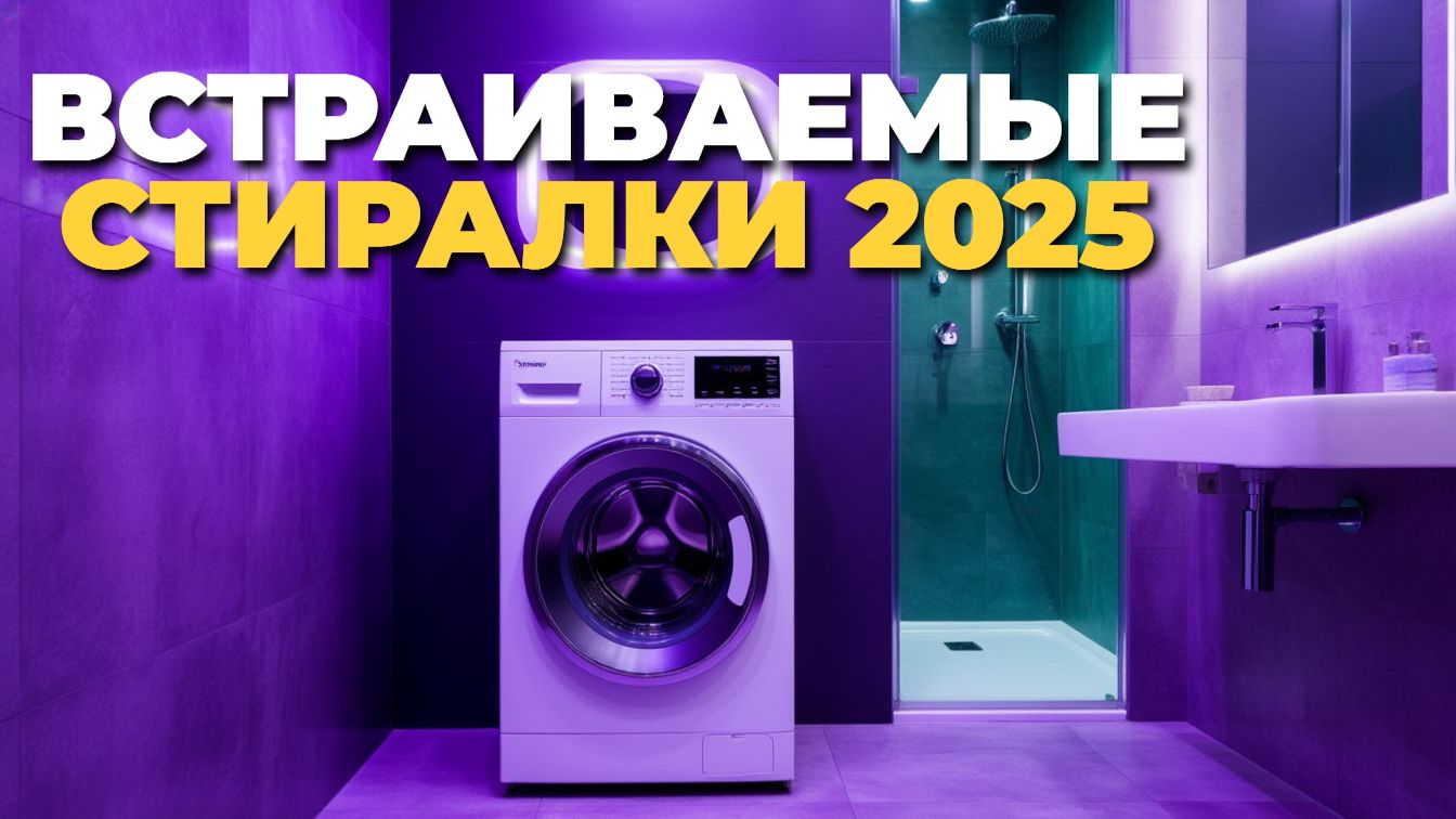 Рейтинг лучших встраиваемых стиральных машин 2025 — ТОП-5 для идеальной стирки