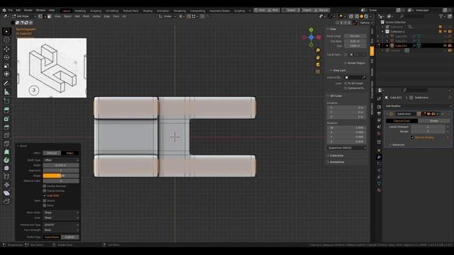 Моделирование под Subdivision Surface #3