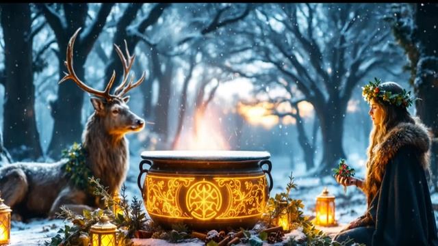 Новогодний ритуал - Расслабляющая музыка Кельтов, фоновая музыка для отдыха