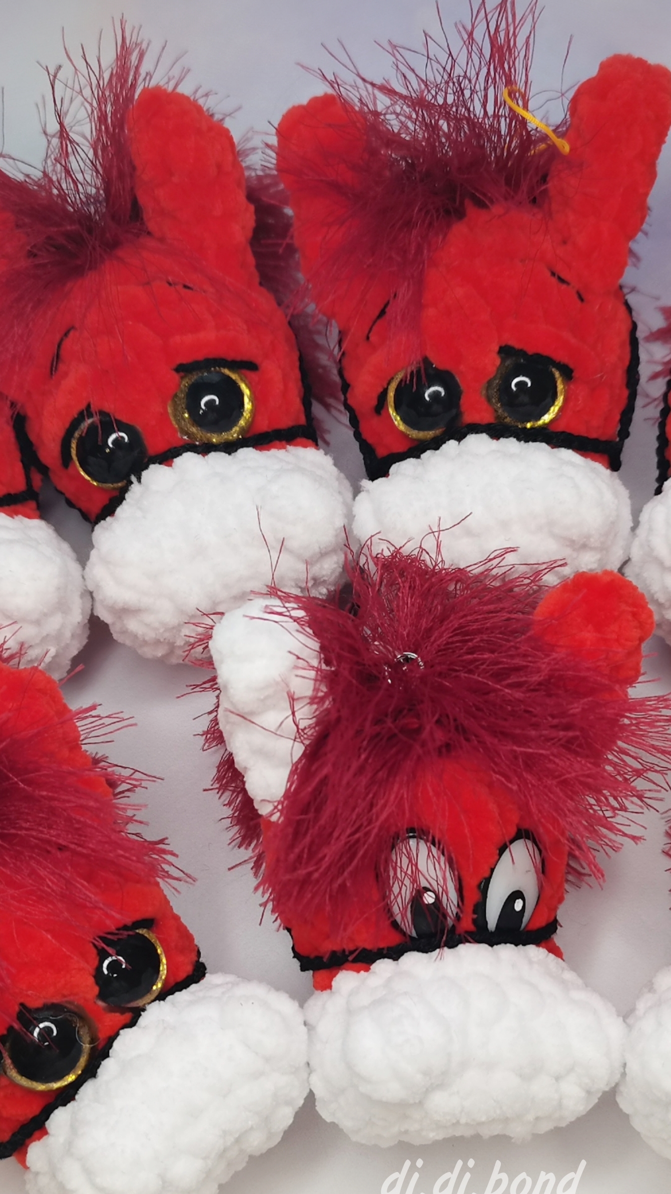 Брелок лошадка крючком из плюшевой пряжи🐎Символ 2026 г.