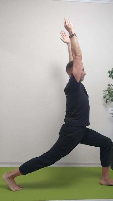 2025-11-21 Поза героя 1. Вирабадрасана 1.