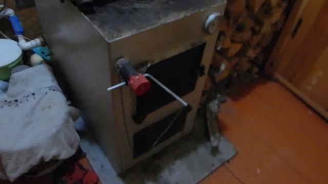 Твёрдотопливный котёл с самодельным управлением