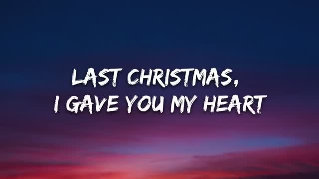 Last Christmas, Wham! (Lyrics) Новогоднее караоке