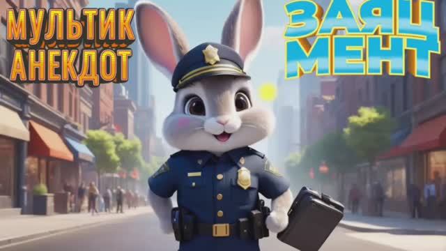 Мультик Анекдот заяц мент #анекдоты #смешно #прикол #оченьсмешно #шутка