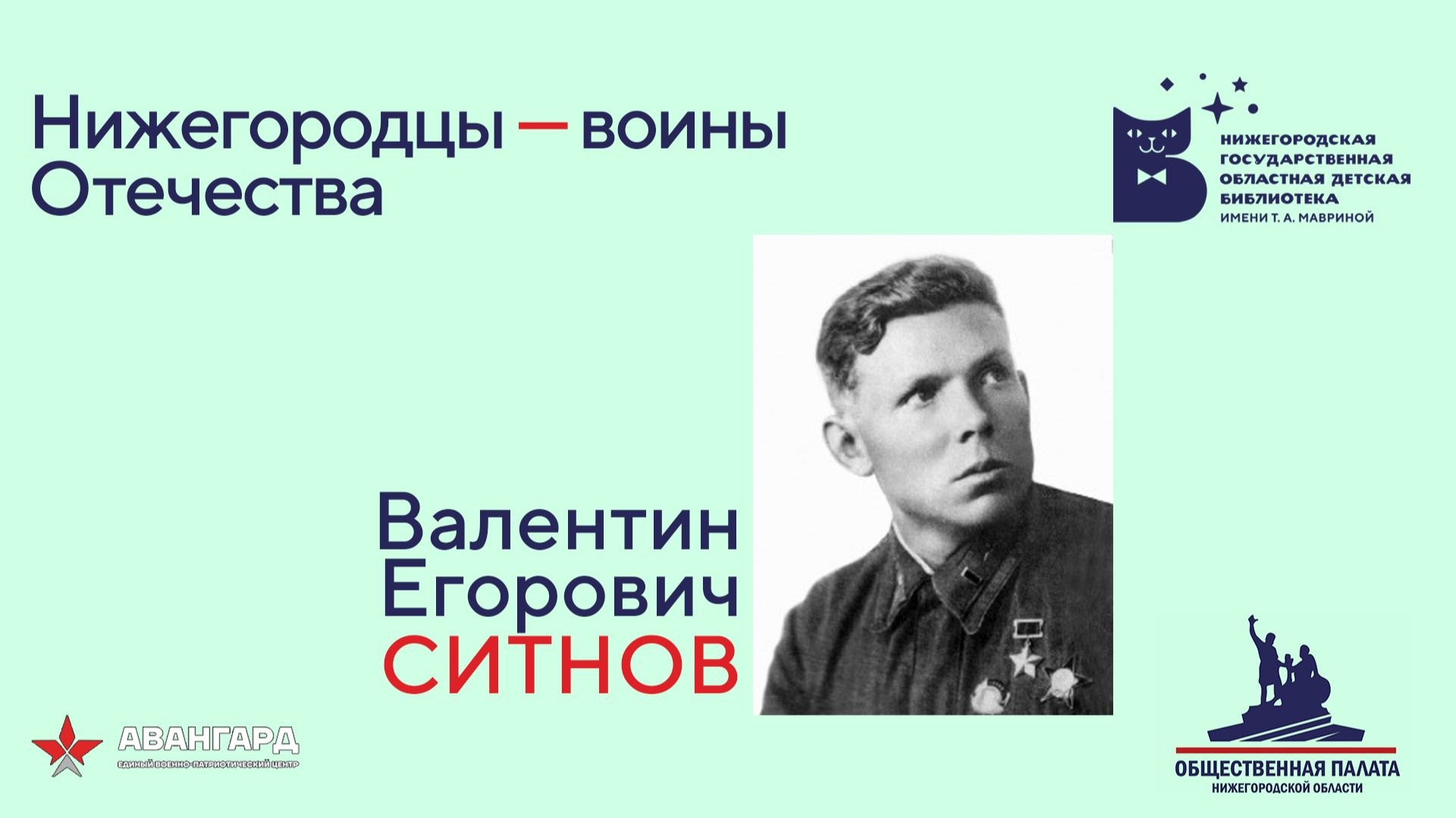 Нижегородцы - воины Отечества. В.Е. Ситнов