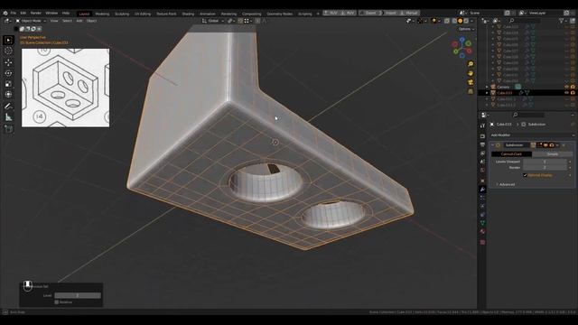Моделирование под Subdivision Surface #14