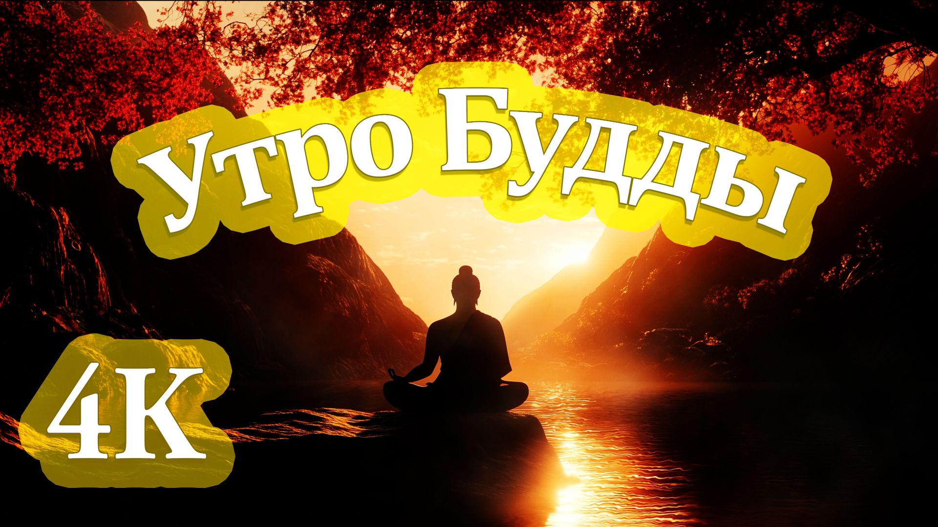 4K | 25 Минут Музыки для Дзен-Медитации | Утро Будды, Туман и Полная Релаксация 🧘♀️🌅🧘♀️