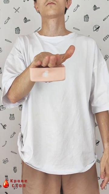 Липкое накладное ранение СурвМед ФальшРана мод.Sili “Среднее пулевое ранение”