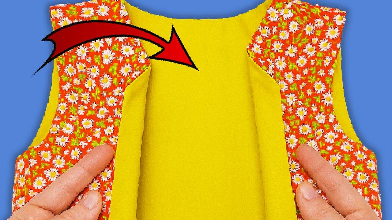 Жилет за 10 минут - СЕКРЕТНАЯ ТЕХНИКА шитья подкладки (Справится КАЖДЫЙ)