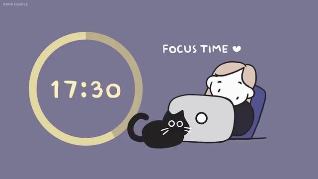 Pomodoro Timer 3x30 (1.5hr) ADHD Let s get focused! Lofi + train ambience ♡