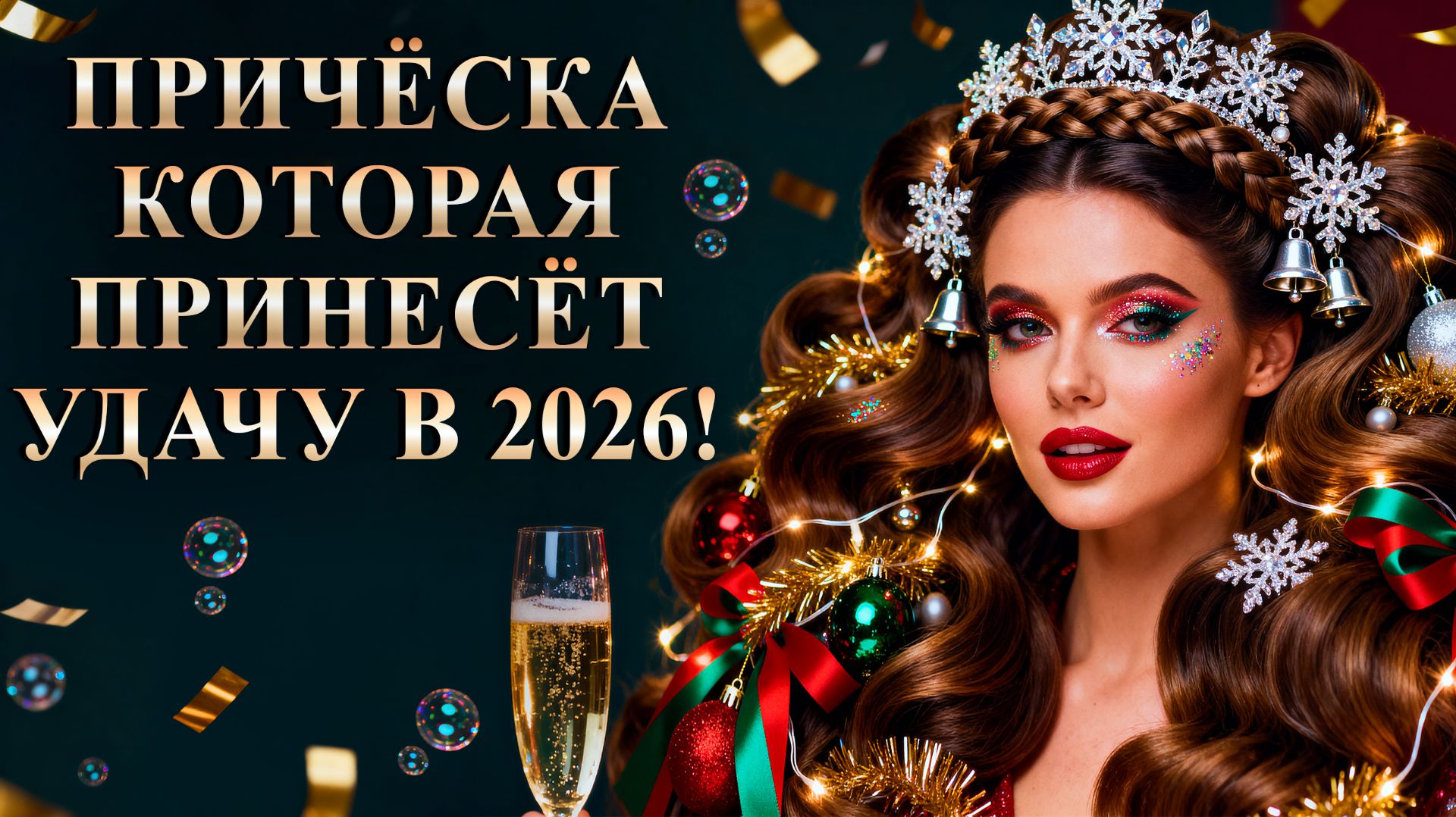 ПРИЧЕСКА НА НОВЫЙ ГОД 2026: что надеть на голову, чтобы Лошадь принесла деньги, удачу и здоровье