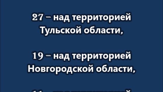Силы ПВО ночью сбили 287 украинских беспилотников над регионами России,