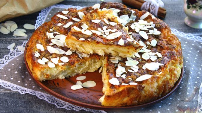 Почти без теста. ЯБЛОЧНЫЙ ПИРОГ