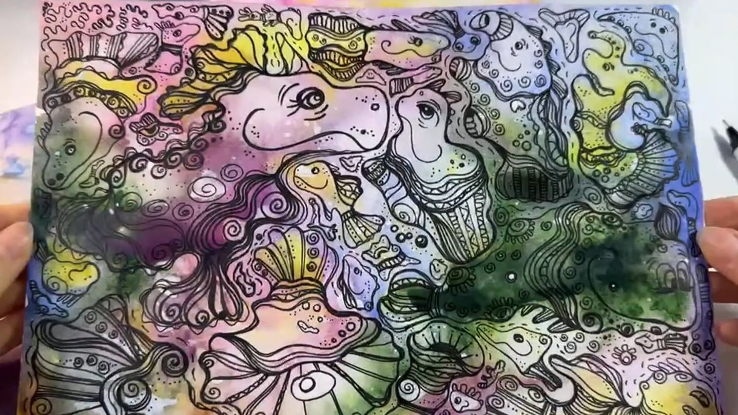 Расслабление, отдых для души | Рисовать легко | Интуитивное рисование