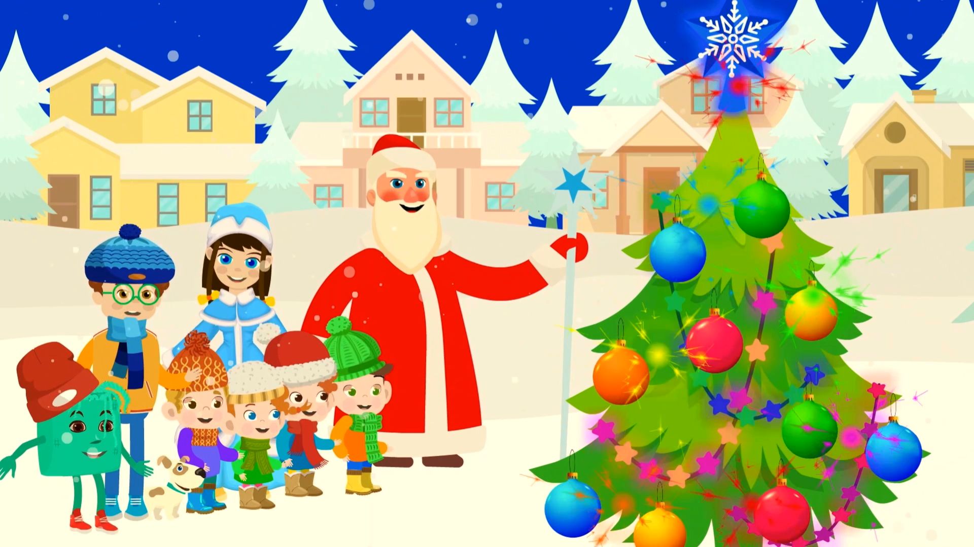 Детские песни и клипы на Новый год🎄🎅🎁Детские песни на Новый год❄️☃️ Зебра в клеточку