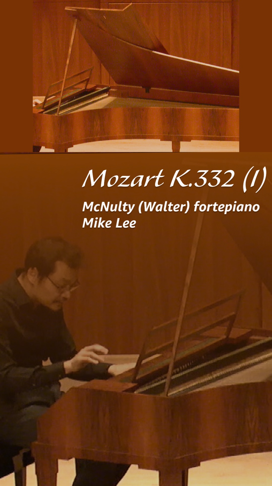Моцарт – Соната № 12 фа мажор, K. 332 | Mike Lee на рояле Walter (копия МакНалти)