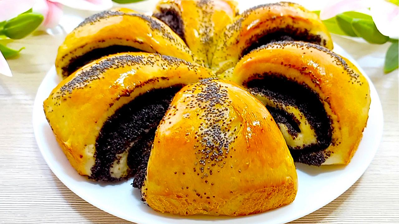 Пирог с маковой начинкой! Сдобный, нежный и неповторимо вкусный!