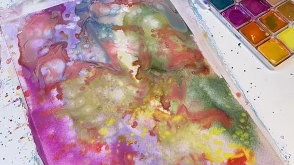 Рисуем фон для работ | Интуитивное рисование | Запись эфира 10.07.25