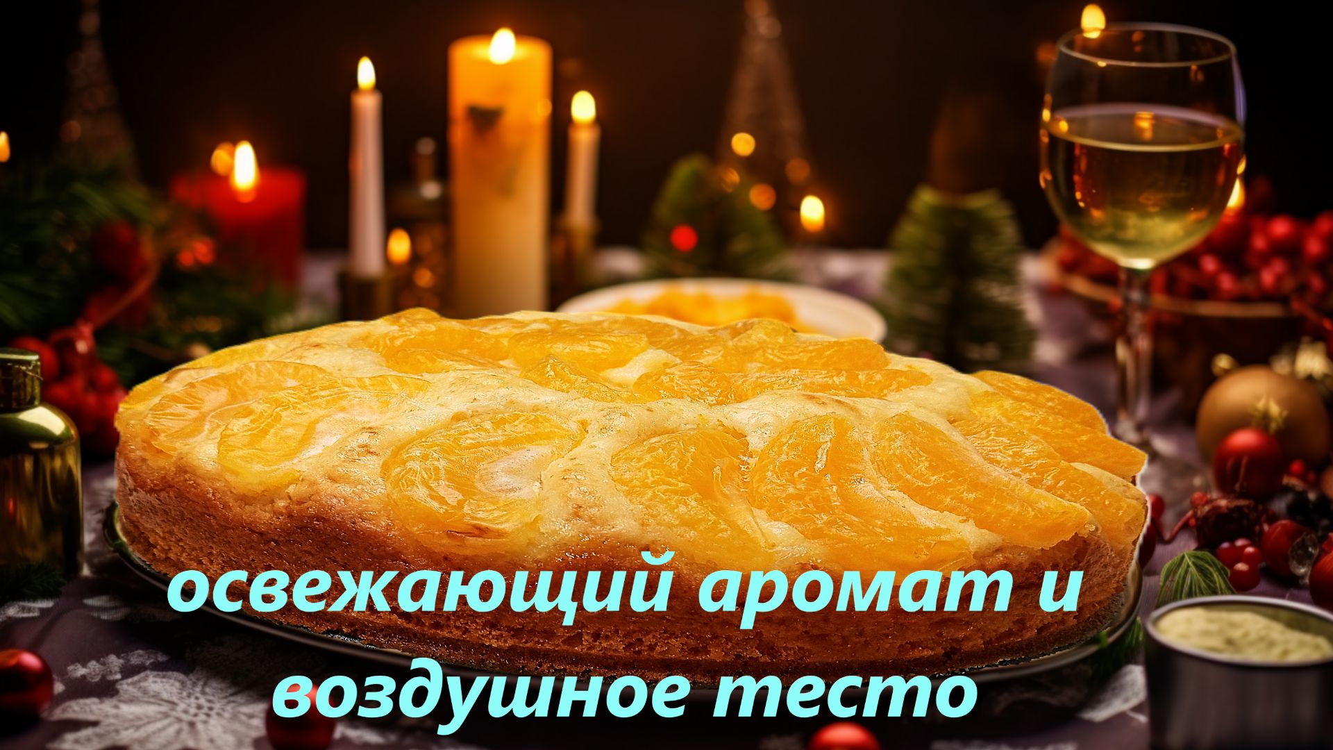 Воздушный пирог  с мандаринами