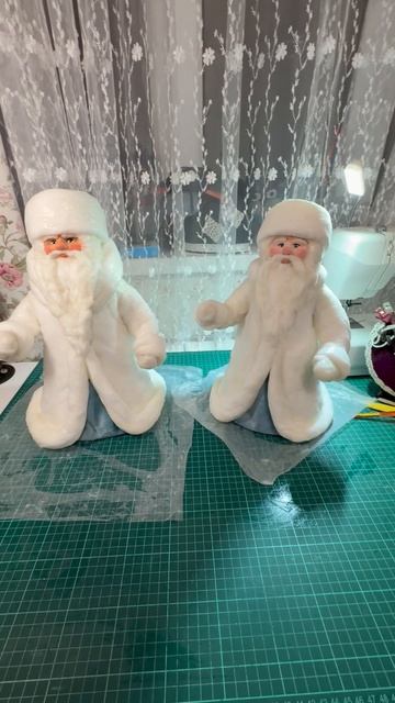 Дед Мороз из ваты своими руками.