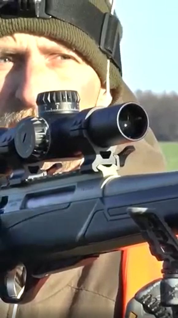 Загонная охота на лося, косулю и кабана с прицелом 1-6x28 FFP 34мм