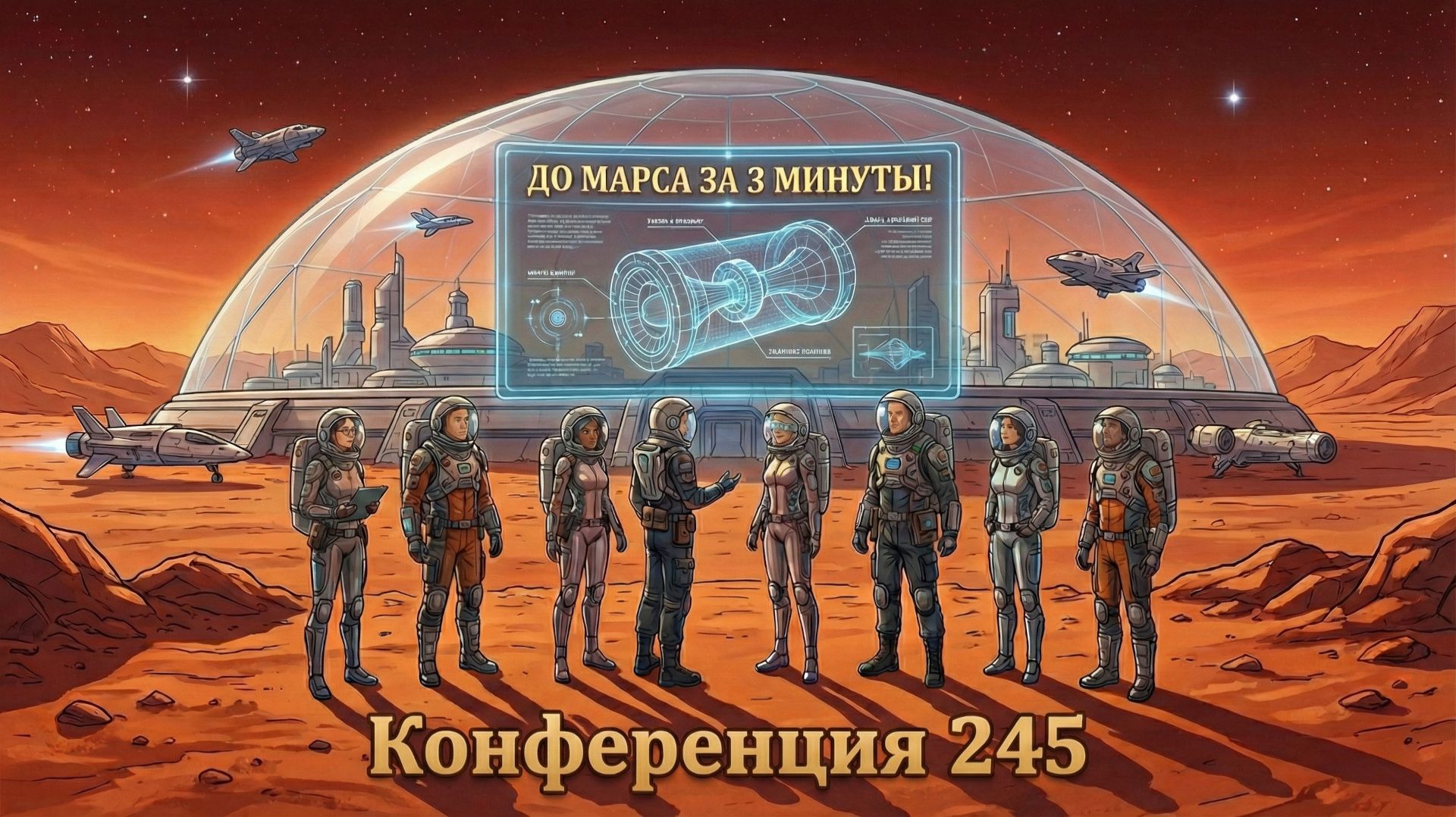 До Марса за 3 минуты на энергии взрывов (Конференция 245)