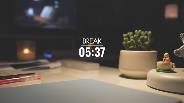 2 часа STUDY WITH ME Late night ｜ Calm Piano, Rain sounds ｜ Pomodoro 50⧸10