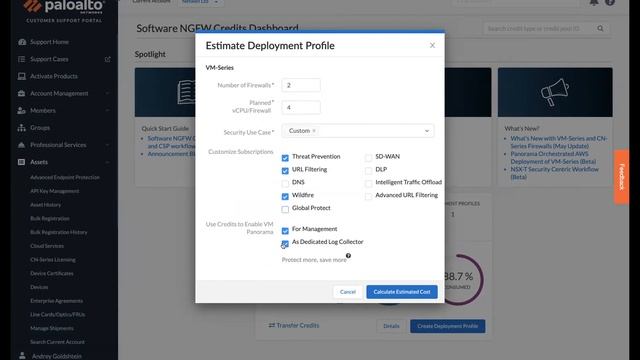Схема лицензирования VM/CN серии Palo Alto Networks