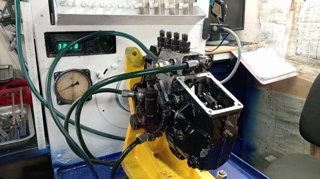 ТНВД 4УТНИ трактора МТЗ-82.1 из Оренбургской области, с. Разномойка. Регулировка на стенде. Часть 3.