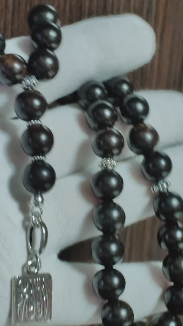 Мусульманские четки из черного дерева 02/33