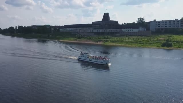 Псков, река Великая, пароходы, катера (2016 г.)