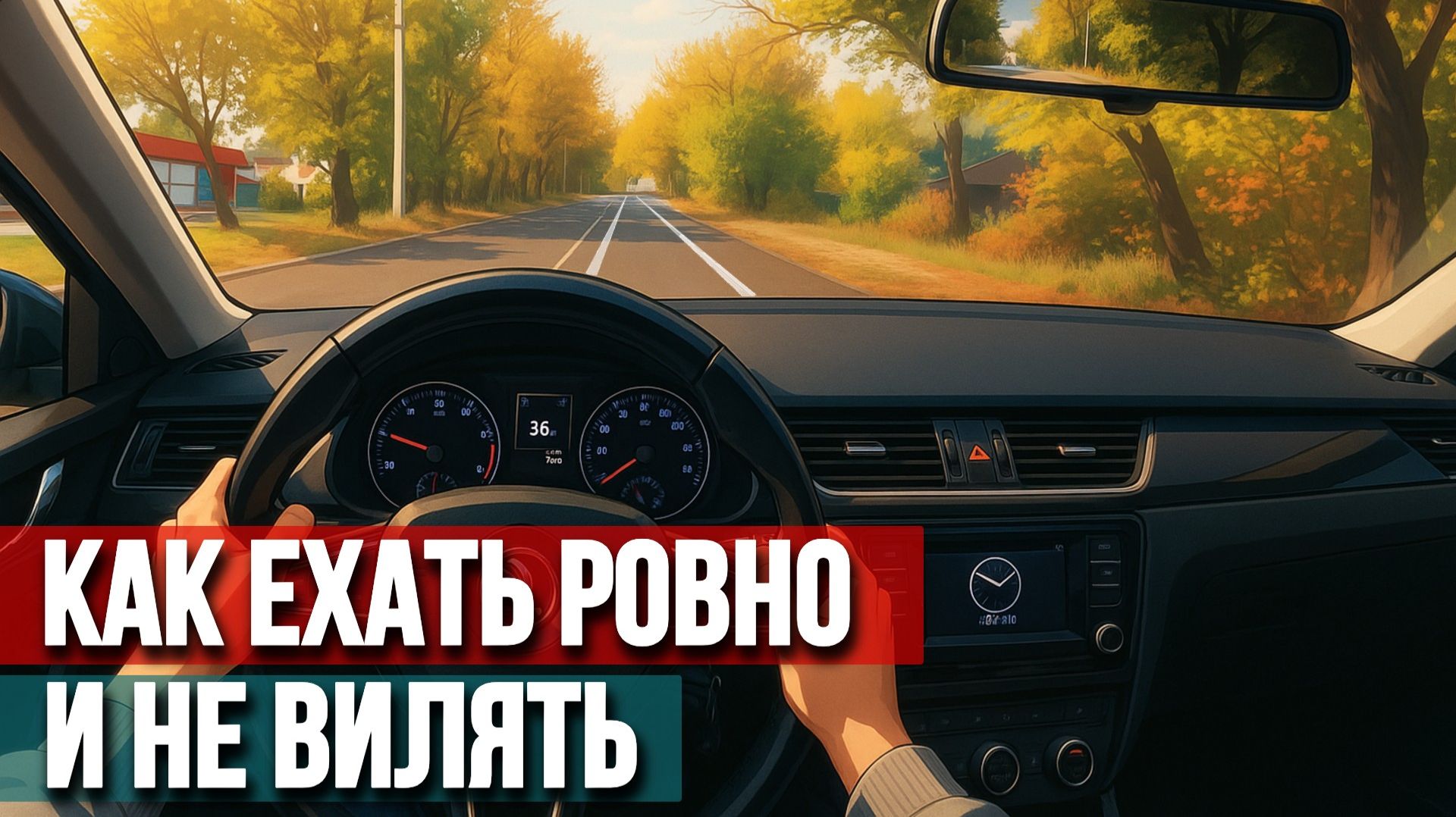 Как ехать по центру полосы и не вилять