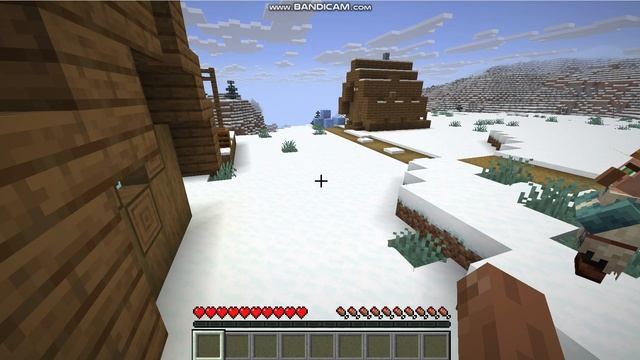 В НАШЕЙ ДЕРЕВНЕВЫПАЛ ПЕРВЫЙ СНЕГ И МОЯ ДЕРЕВНЯ ИЗМЕНИЛАСЬ В ЗИМУ КРУЖАК КАМПОТА В MIENCRAFT