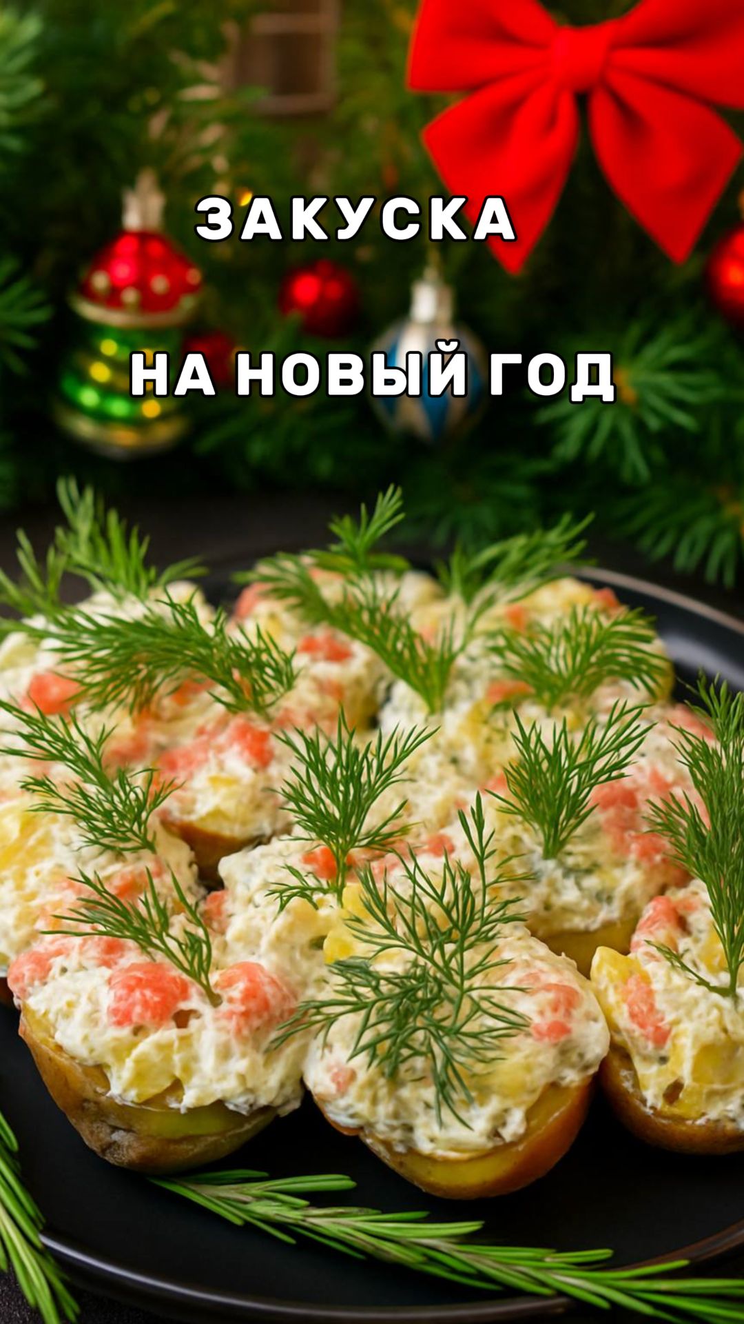 НОВОГОДНЯЯ ЗАКУСКА С КРАСНОЙ РЫБОЙ - готовится за 10 минут! #рецепты #закуска #новыйгод