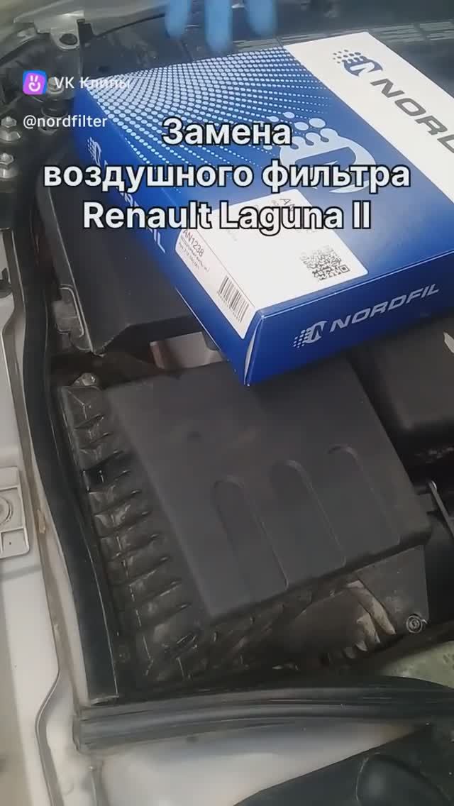 Замена воздушного фильтра AN1238 на Renault Laguna 2
