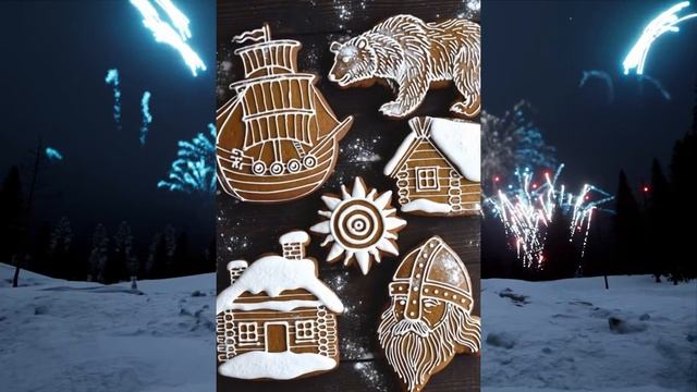 Новогодний набор пряников “Северные Сказки Енисея”