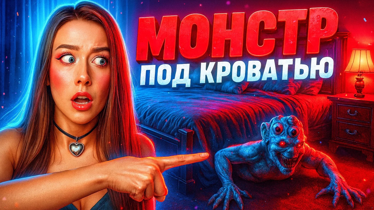 МОНСТР ЖИВЕТ ПОД ТВОЕЙ КРОВАТЬЮ🧟‼️