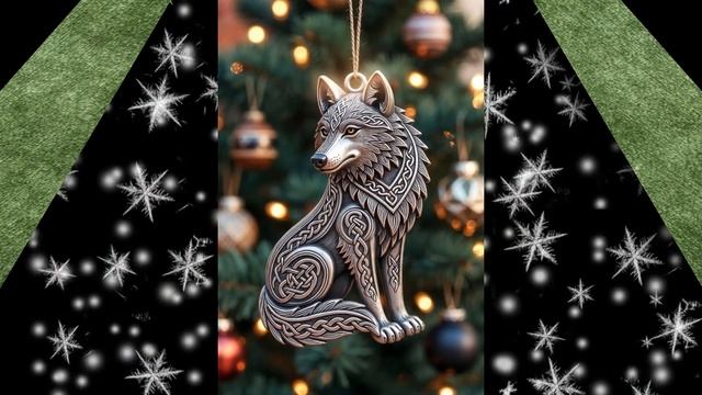 Елочное украшение “Снежный Волк Енисея”