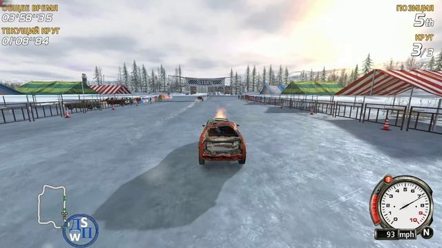 FlatOut: Заезд на озере Белая Рыба!