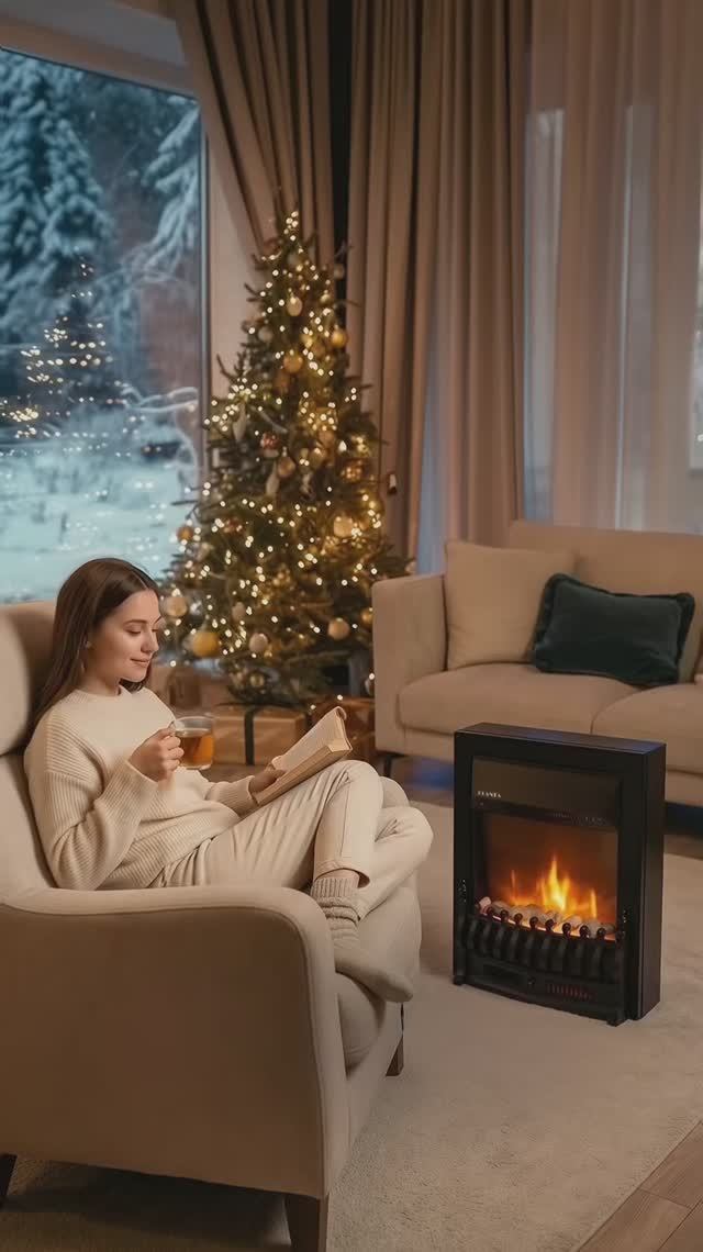 Каждый вечер можно сделать особенным #камин #огонь #звукикостра