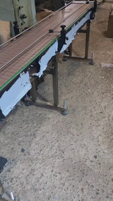 Транспортёр пластинчатый  4000 мм, цепь 304,8 мм