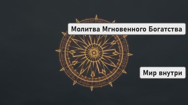 Молитва Мгновенного Богатства | Активация Магнита Богатства и Успеха