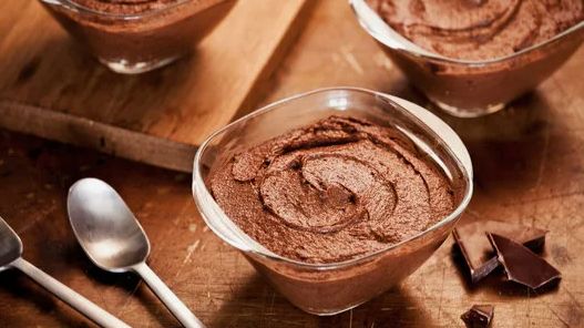 Шoкoладный мусс на аквафабе.