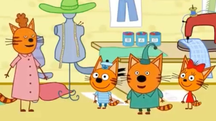 ТРИ КОТА МУЛЬТФИЛЬМ - КОТЯТКИ ПЕРЕКРАШИВАЮТ ЗАБОР - ТРИ КОТА МУЛЬТИК ДЛЯ ДЕТЕЙ
