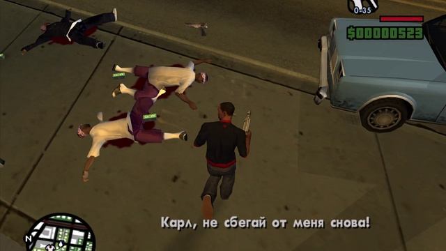 GTA_ San Andreas 7 Обстрел из машины